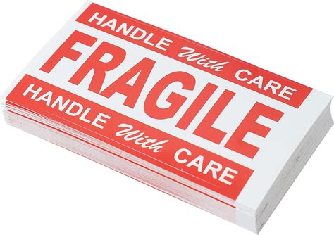 Large Fragile Stickers 64 Large Fragile Labels 4 X 2 100 X 50mm