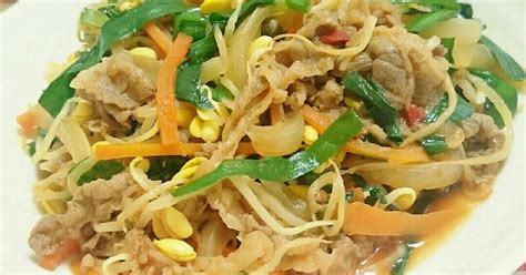 牛肉と野菜のプルコギ風炒め By Sweetrose 【クックパッド】 簡単おいしいみんなのレシピが323万品