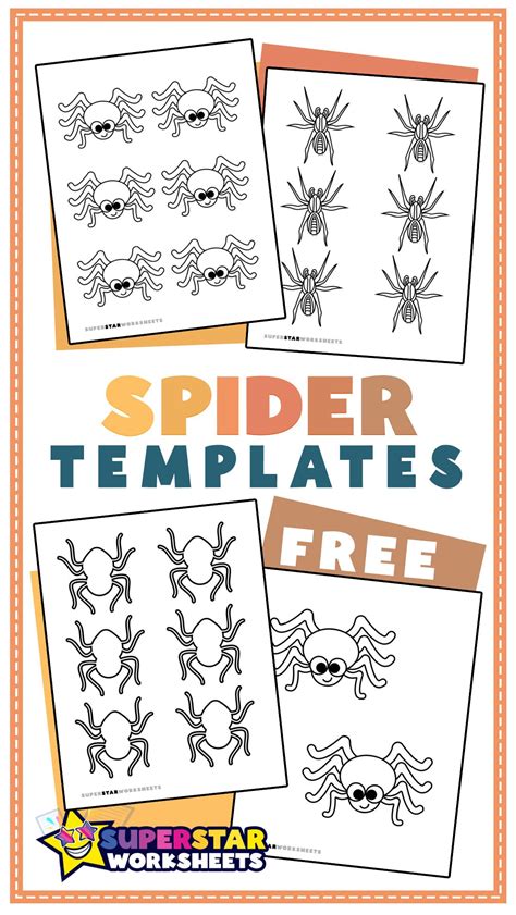 Spider Template Spider Template Spider Crafts Spider Coloring Page