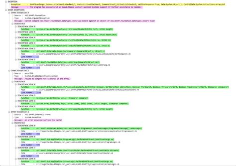 Tips For Interpretation Stack Trace Invalid Comparison Of Objects VB Net Stack Overflow