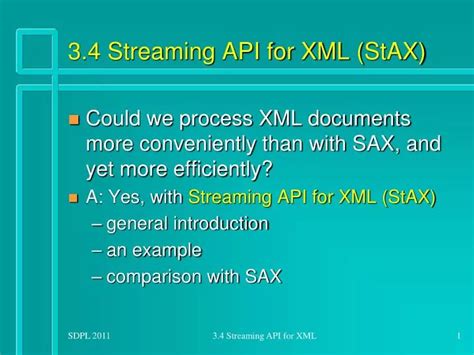 Ppt 34 Streaming Api For Xml Stax Powerpoint Presentation Free Ppt 34 Streaming Api For Xml Stax Powerpoint Presentation Free
