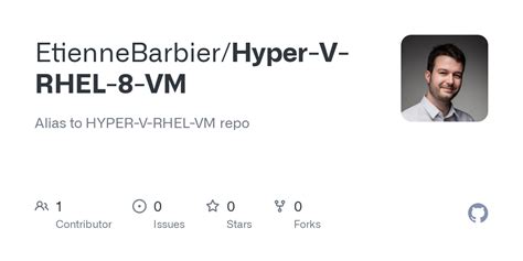 github etiennebarbier hyper v rhel 8 vm alias to hyper v rhel vm repo