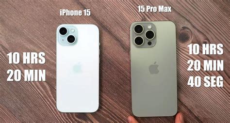¿cuántas Horas Dura La Batería De Los Iphone 15 Y 15 Pro