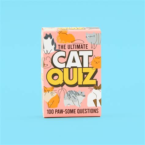 Cat Quiz Game Scribbler Cards And Ts