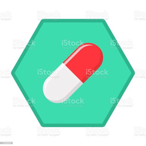 Capsule De Pilule Rouge Médecine Symboles De Marque Vectorielle Style