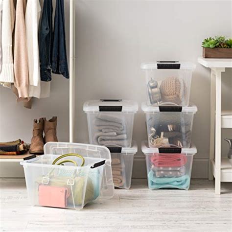 Iris Usa 19 Qt Plastic Storage Container Bin With Secure Lid And