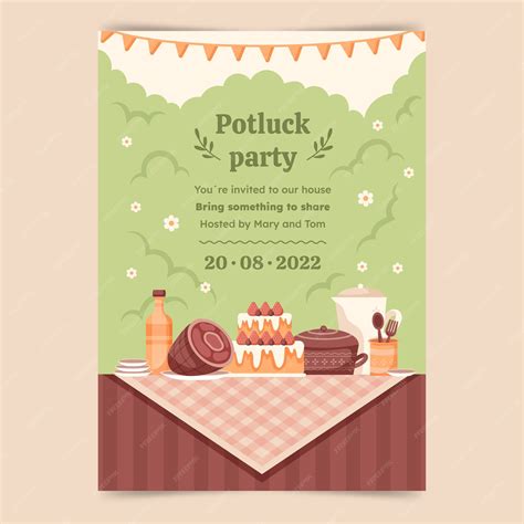 Potluck Party Poster