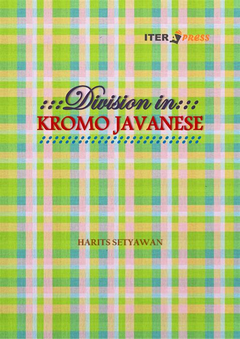 Division In Kromo Javanese Itera Press