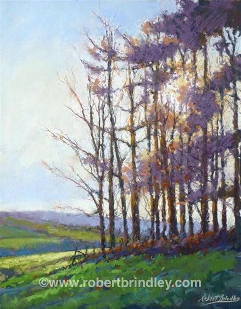 Robert Brindley Spring Sleights Near Whitby Pastel Landscape
