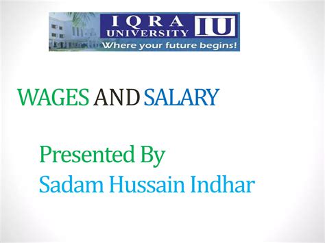 Wages And Salary PPT PPTX Human Resources Business