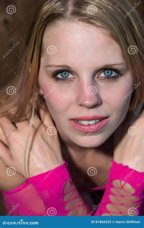 Blonde In Rose Stock Image Image Of Gorgeous Adult 81866525