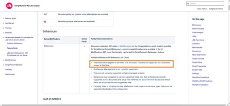 Solved Scriptrunner Cloud Behaviours Limit A Behaviour