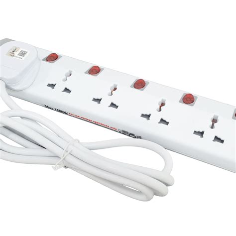 Pro Smart Universal 5 Gang Power Extension With 3pins Power Cord 2m Pandalink Sdn Bhd