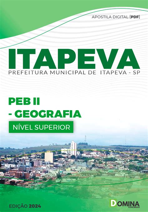 Apostila Pref Itapeva SP 2024 Professor De Geografia