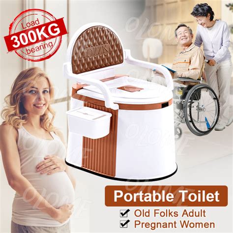 Ready StockMobile Toilet Elderly Pregnant Women Adult Toilet Portable