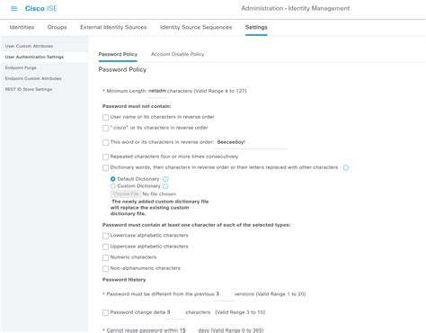 Ise 31 Network User Will Be Disable After 1 Day Cisco Community