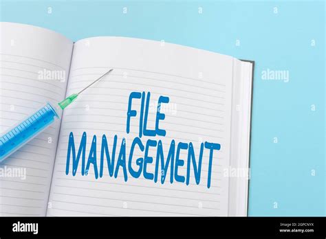 Text Caption Presenting File Management Conceptual Photo Computer