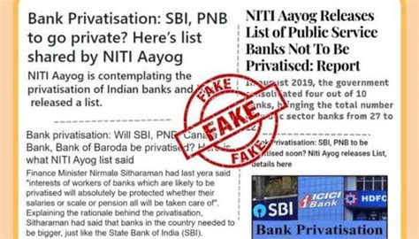 Fact Check Is Niti Aayog Planning To Privatise Some Public Sector
