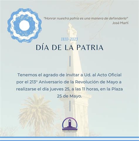 Acto Oficial Por La RevoluciÓn De Mayo Chavesdigital