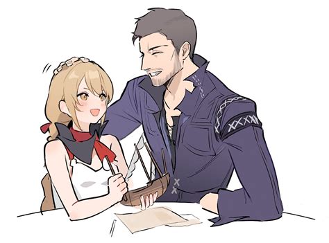 Cidolfus Telamon And Midadol Telamon Final Fantasy And More Drawn By Arashiko Falcom Danbooru