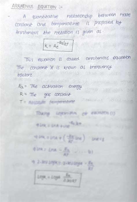SOLUTION Arrhenius Equation Studypool