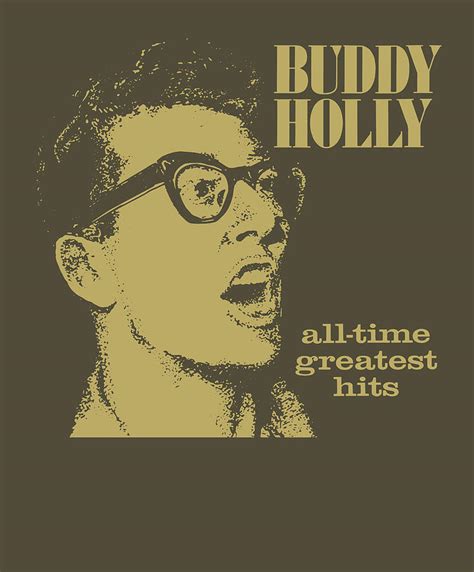 Buddy Holly All Time Greatest Hits Disc 1 Album Cover Digital Art By