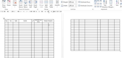 Repeat Header Pada Tabel Microsoft Word Wahyu Setiyono