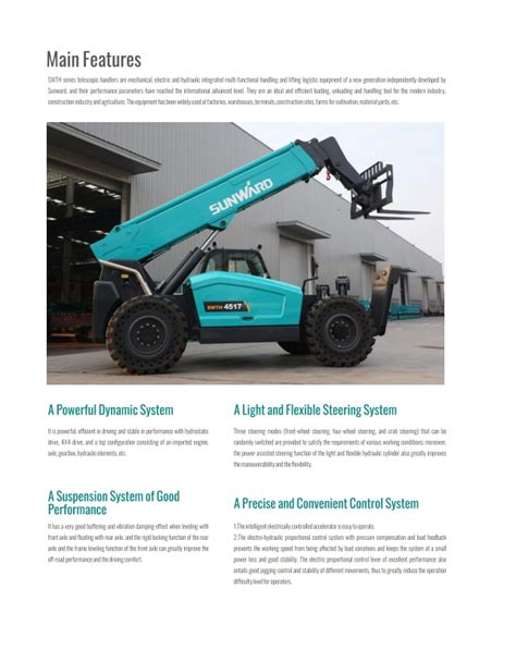 Telehandler Swth3007 Gmhlift