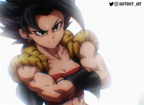 Dragon Ball Artista imaginou como seria a fusão de Kale e Caulifla