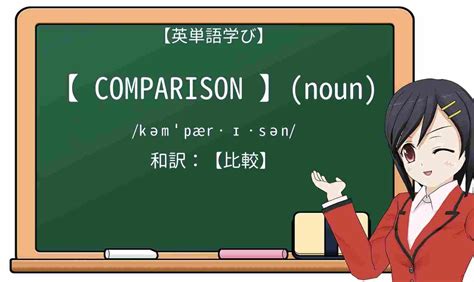 【英単語】comparisonを徹底解説！意味、使い方、例文、読み方