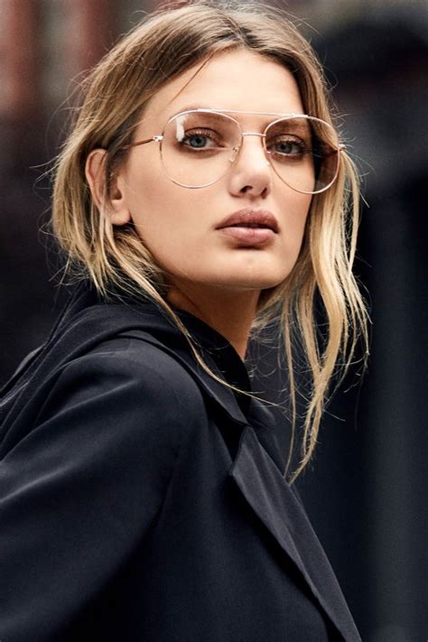 Nantes Clear And Rose Gold Aviator Glasses Gold Aviator Glasses Rose