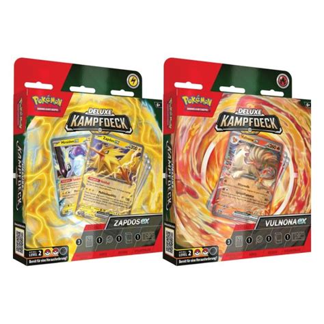 Pokémon 2er Set Deluxe Battle Deck Zapdos Ex And Vulnona Ex Deutsch 39