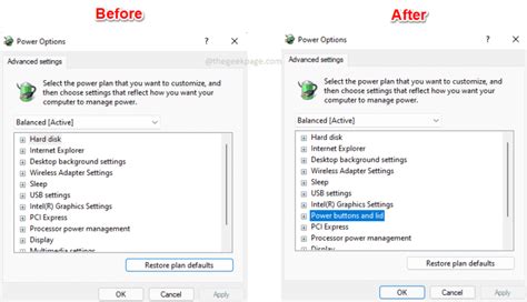 Fix Power Buttons And Lid Option Missing From Power Options On Windows