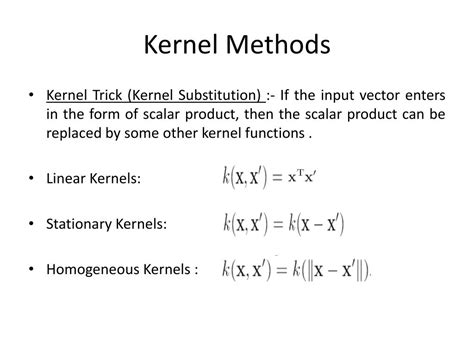Ppt Kernel Methods Powerpoint Presentation Free Download Id4018448