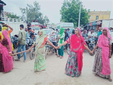 People Again Jammed The New Village Road In Pali Rajasthan खराब