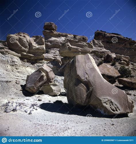 Ischigualasto Rock Formations In Valle De La Luna Moon Valley San Juan