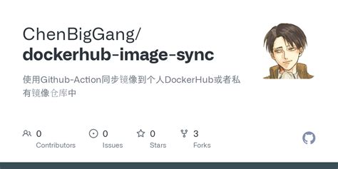 github chenbiggang dockerhub image sync 使用github action同步镜像到个人