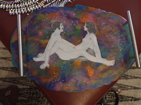 Sex Tray Cosmic Love Uv Resins And 70s Sex Ed Pamphlet Cut Outs R