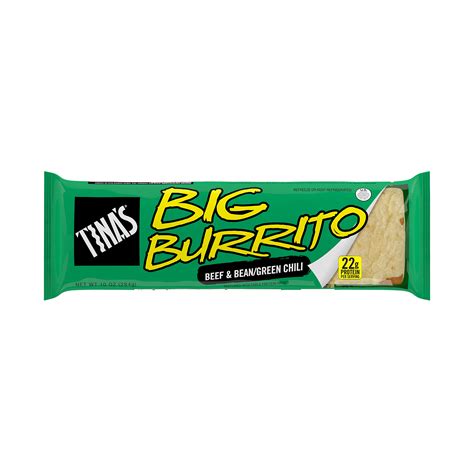 Tinas Beef And Bean Green Chili Big Burrito Shop Entrees And Sides At H E B