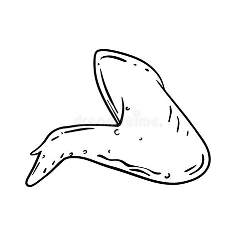 Fried Chicken Wings Illustration Street Fast Food Drawing In Line Art