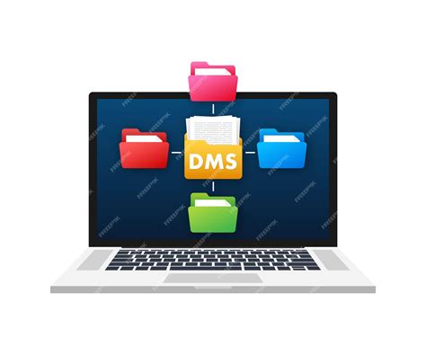 Premium Vector Dms Document Management System Digital Business Cloud Storage Icon Digital Data