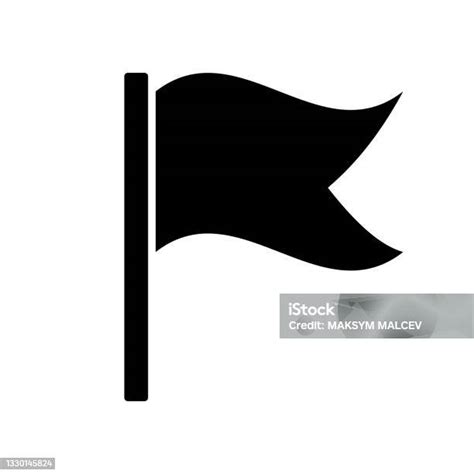 검은 색 플래그 아이콘입니다 흰색 배경에 격리 된 최신 벡터 아이콘입니다 개념에 대한 스톡 벡터 아트 및 기타 이미지 개념 개념과 주제 그래픽 사용자 인터페이스
