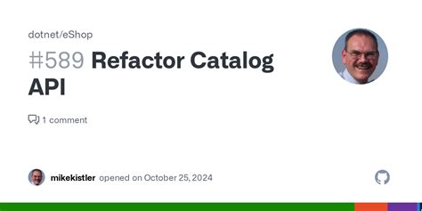 Refactor Catalog API Issue 589 Dotnet EShop GitHub
