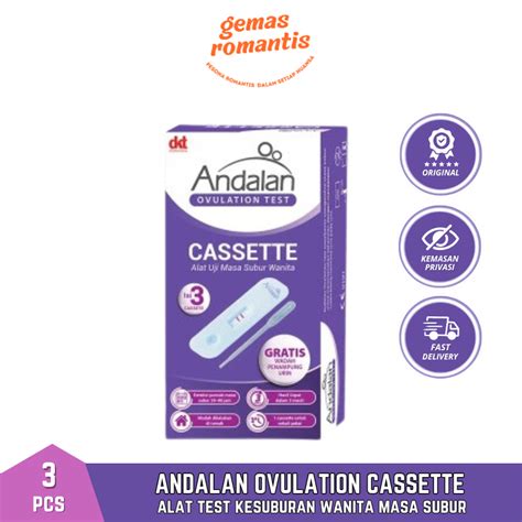 Jual Andalan Ovulation Test Kit X 3 Test Pack Kesuburan Test Kit Alat