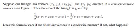 Solved 3 The Surveyor S Formula Also Called The Shoelace Chegg