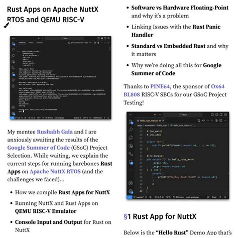 Lup Yuen Lee On Linkedin Heres How We Run Rustlang Apps On Apache Nuttx Rtos And Qemu Riscv
