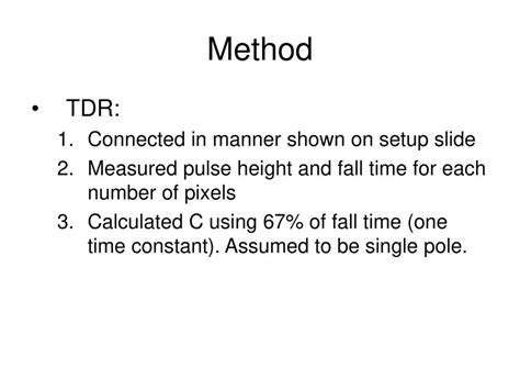 TDR Measurement Of MCP Anode Ppt Download