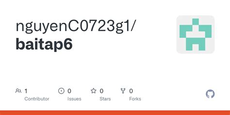 GitHub NguyenC G Baitap