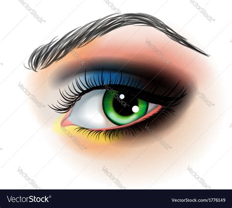 Eye Makeup Royalty Free Vector Image Vectorstock