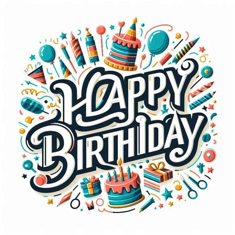 Celebrate Joyously Happy Birthday Font With Hd Quality And 3d Effect